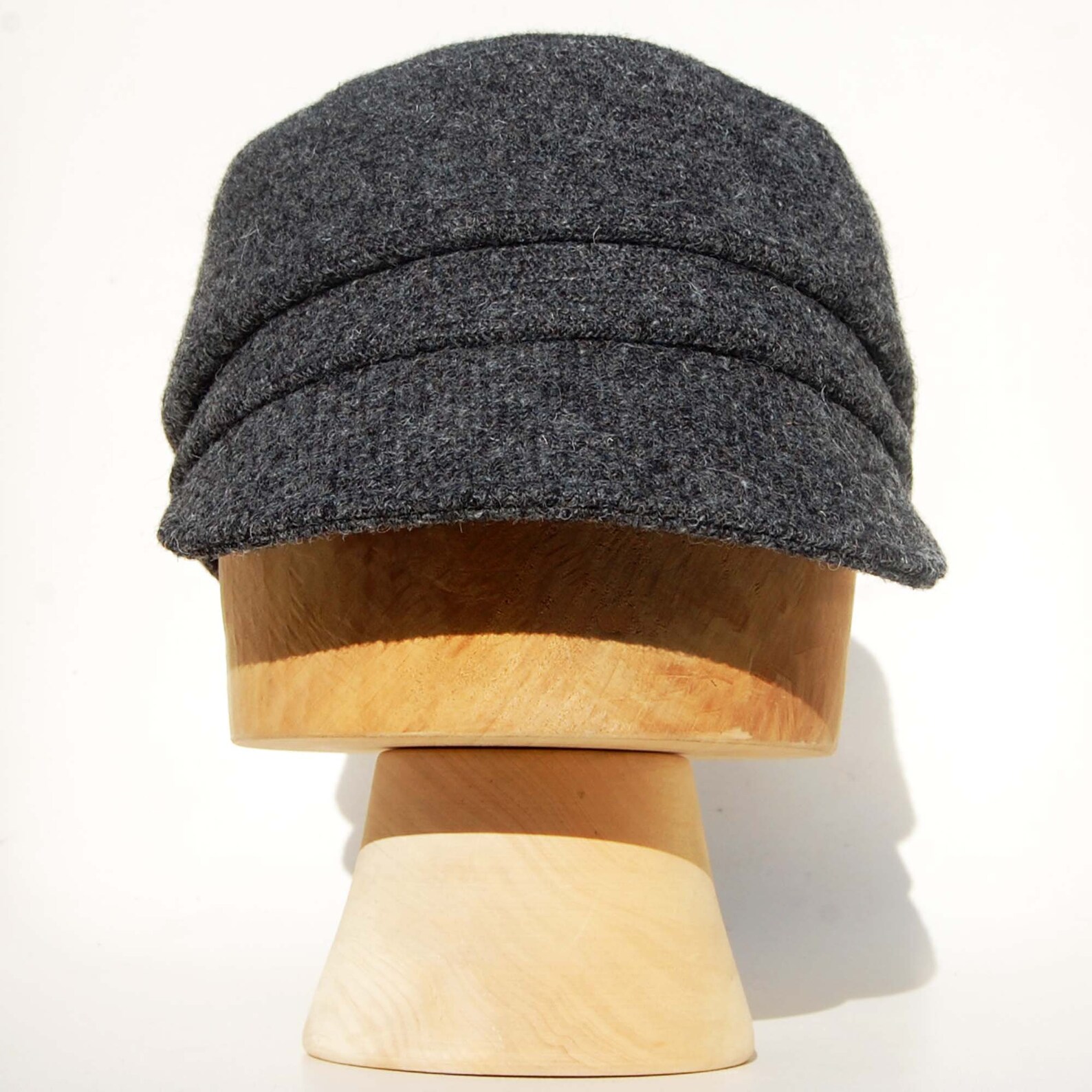 Handmade Cap in Grey Harris Tweed, Cadet Cap Zutniko by Zuthats - Etsy