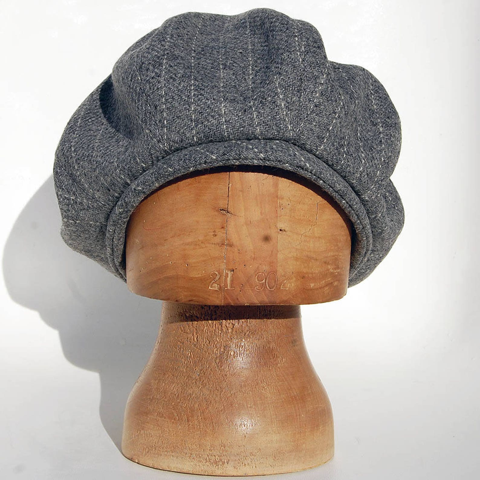 Womens wool tam Grey Scottish beret Grey wool tam Grey | Etsy