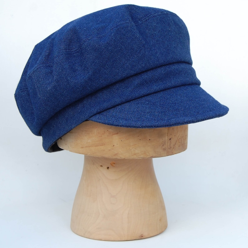 Handmade French Workwear Cap in Indigo Linen and Cotton by - Etsy