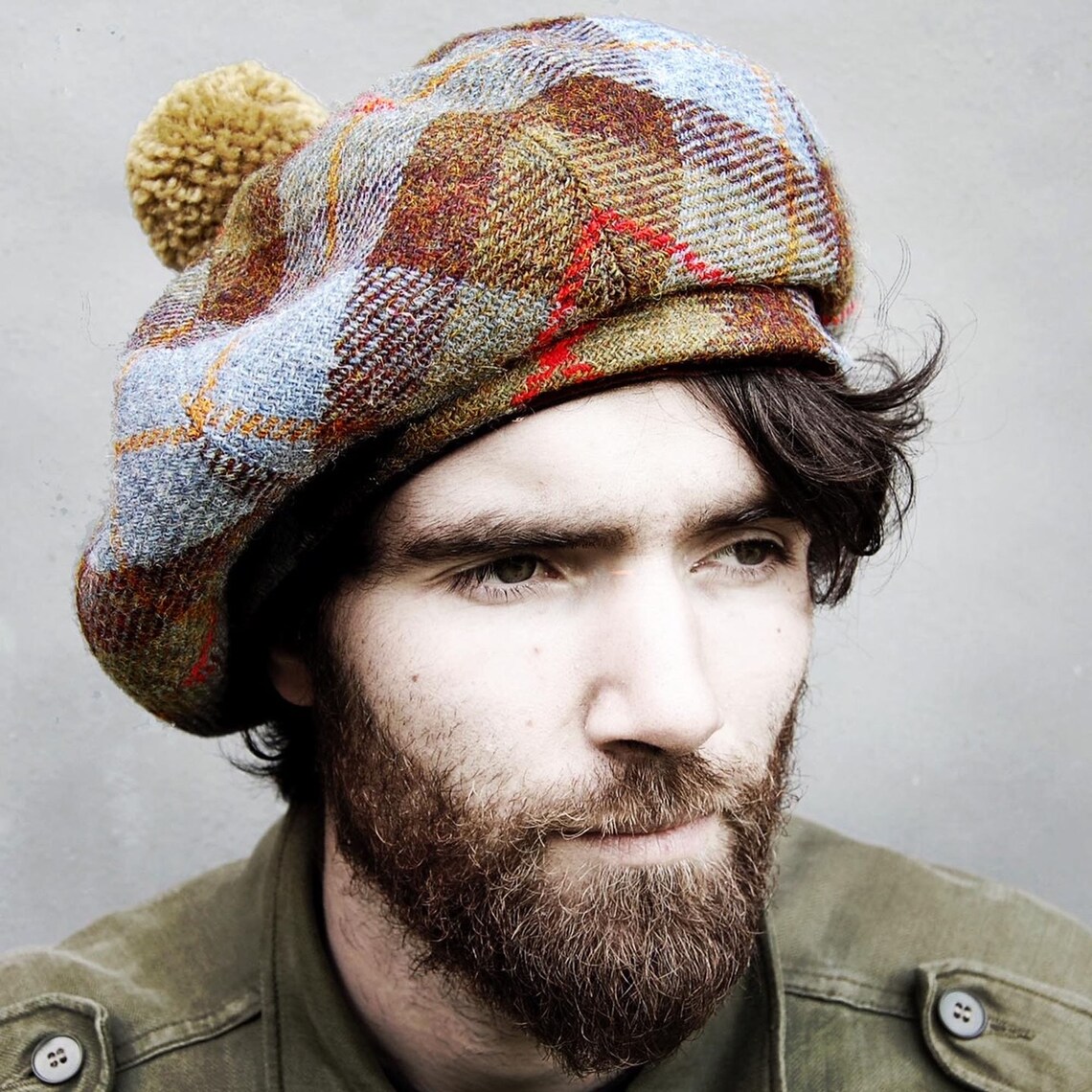 Handmade Macleod Tam With Optional Pom-pom in Harris Tweed by ZUT Hats ...