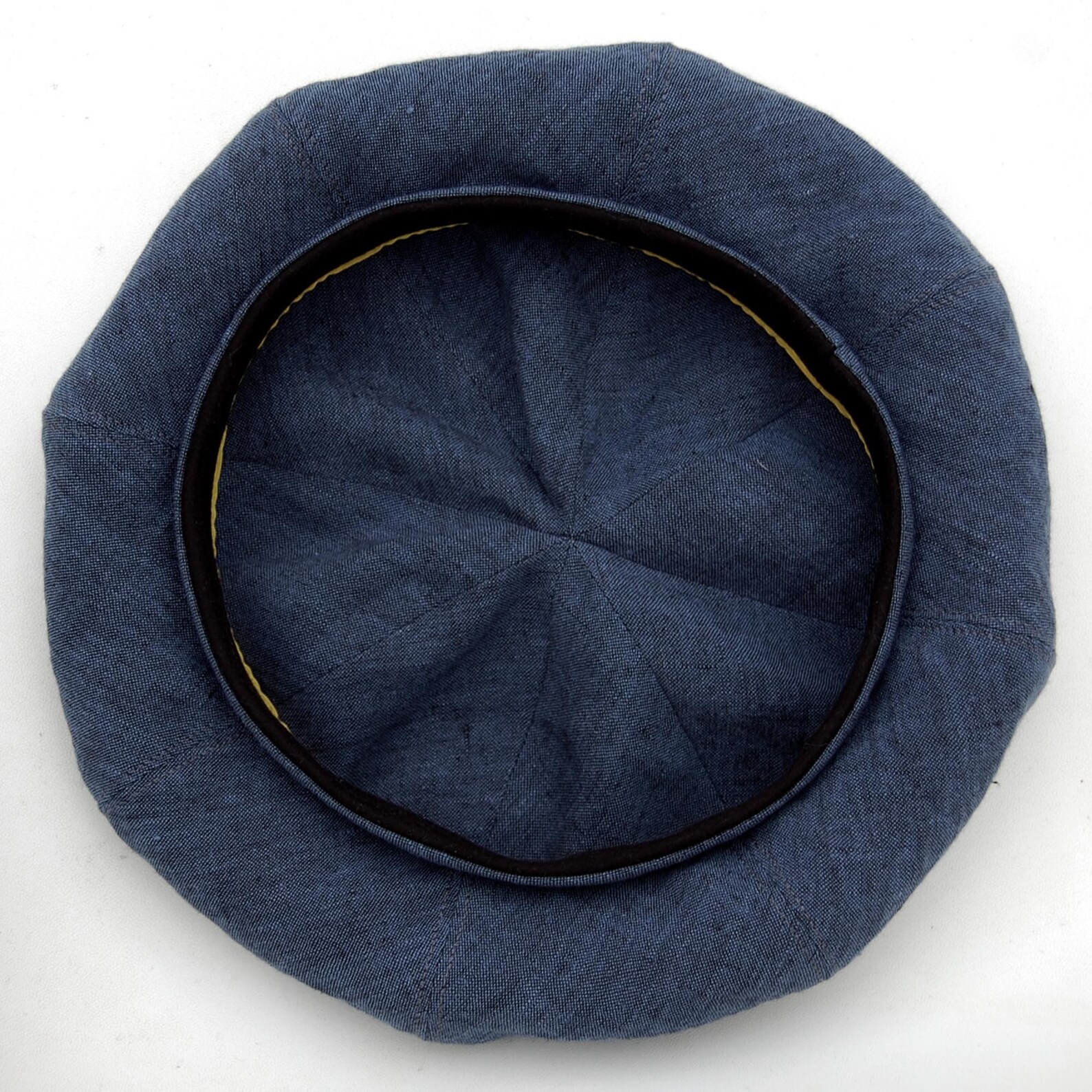 Handmade Summer Oversize Beret in Indigo or Lavender Linen - Etsy