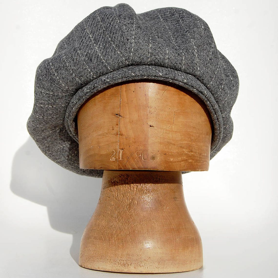 Womens wool tam Grey Scottish beret Grey wool tam Grey | Etsy