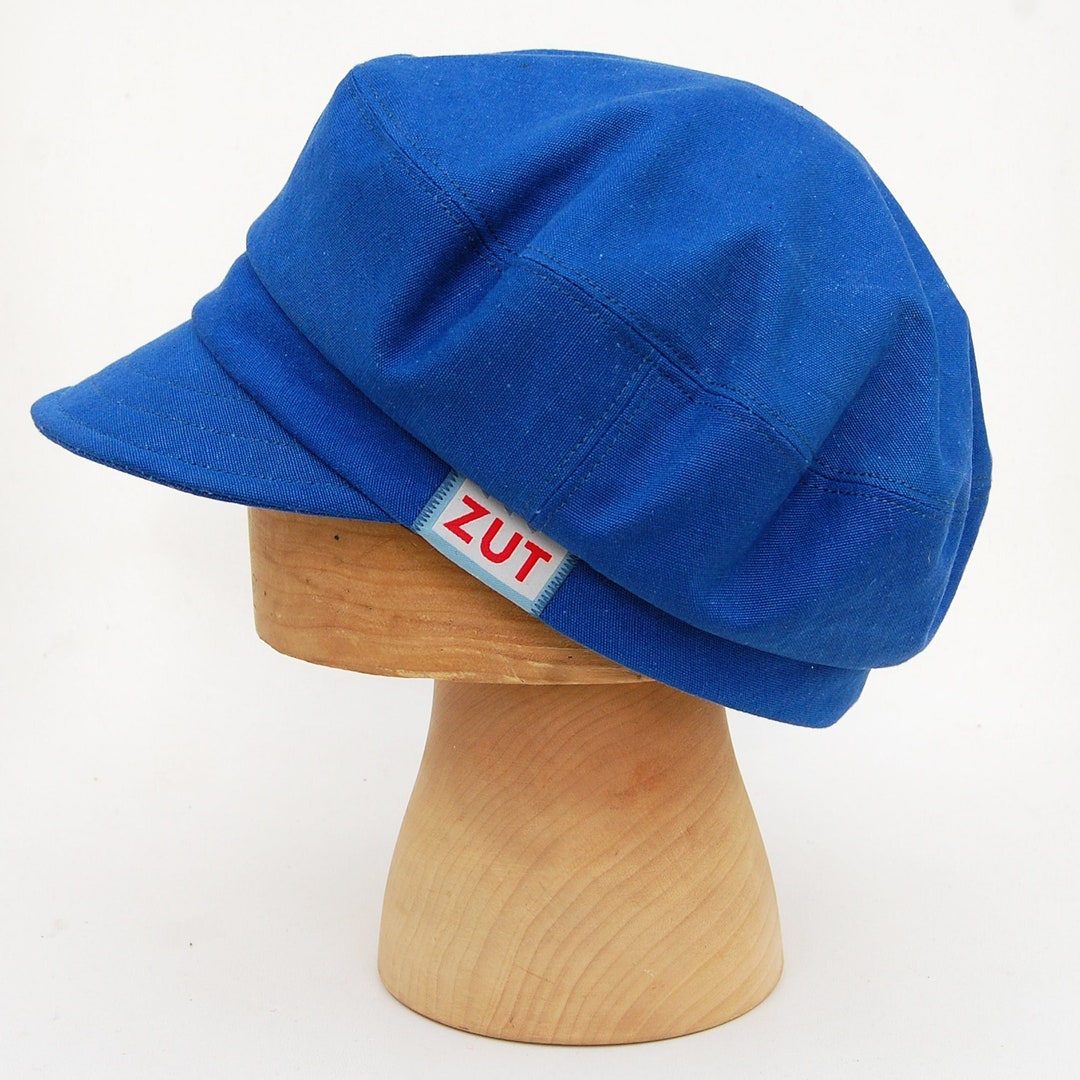 Handmade French Work Cap in Vintage Indigo Cotton Workwear Fabric, by ...