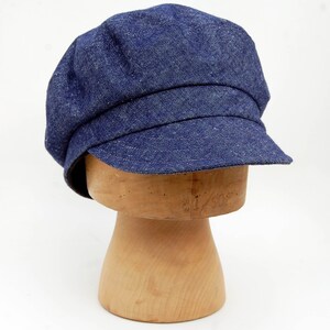 Handmade French Workwear Cap in Indigo Linen and Wool, by Zuthats - Etsy