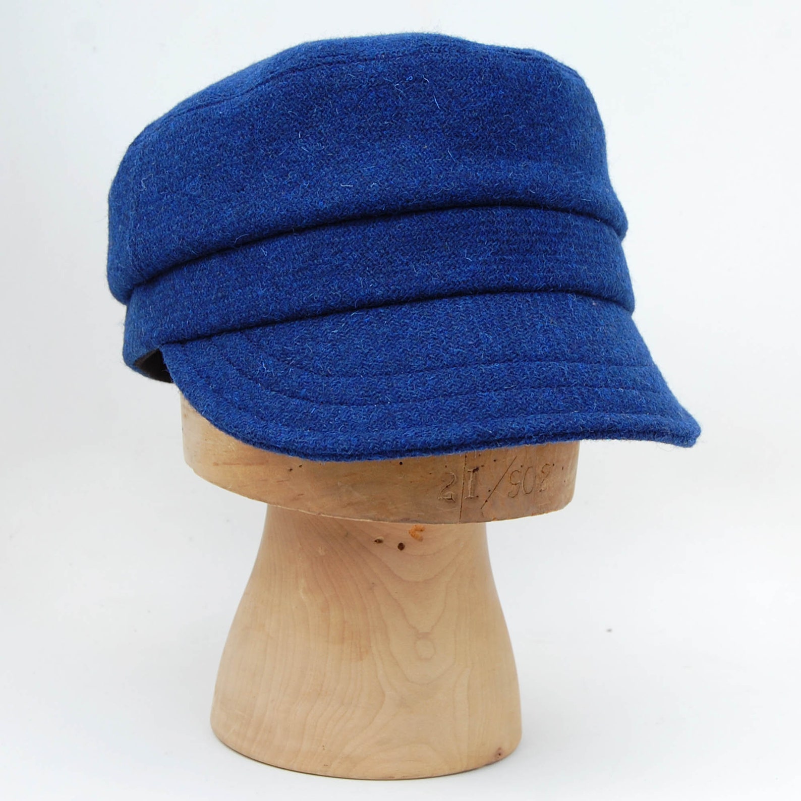 Handmade Cadet Cap in Navy Harris Tweed Fabric, Zutniko by Zuthats - Etsy