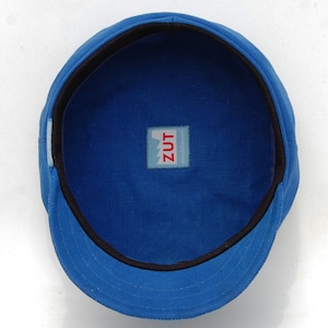Handmade French Work Cap in Vintage Indigo Cotton Workwear Fabric, by ...