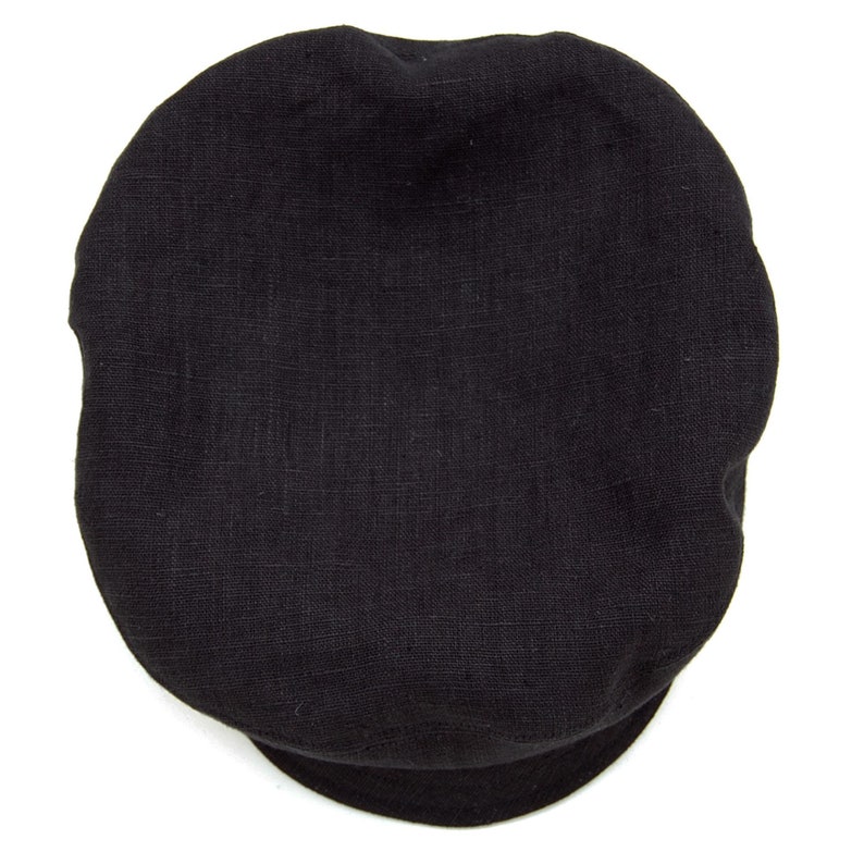 Black Linen Summer Cap Zutmaud by Zuthats | Etsy