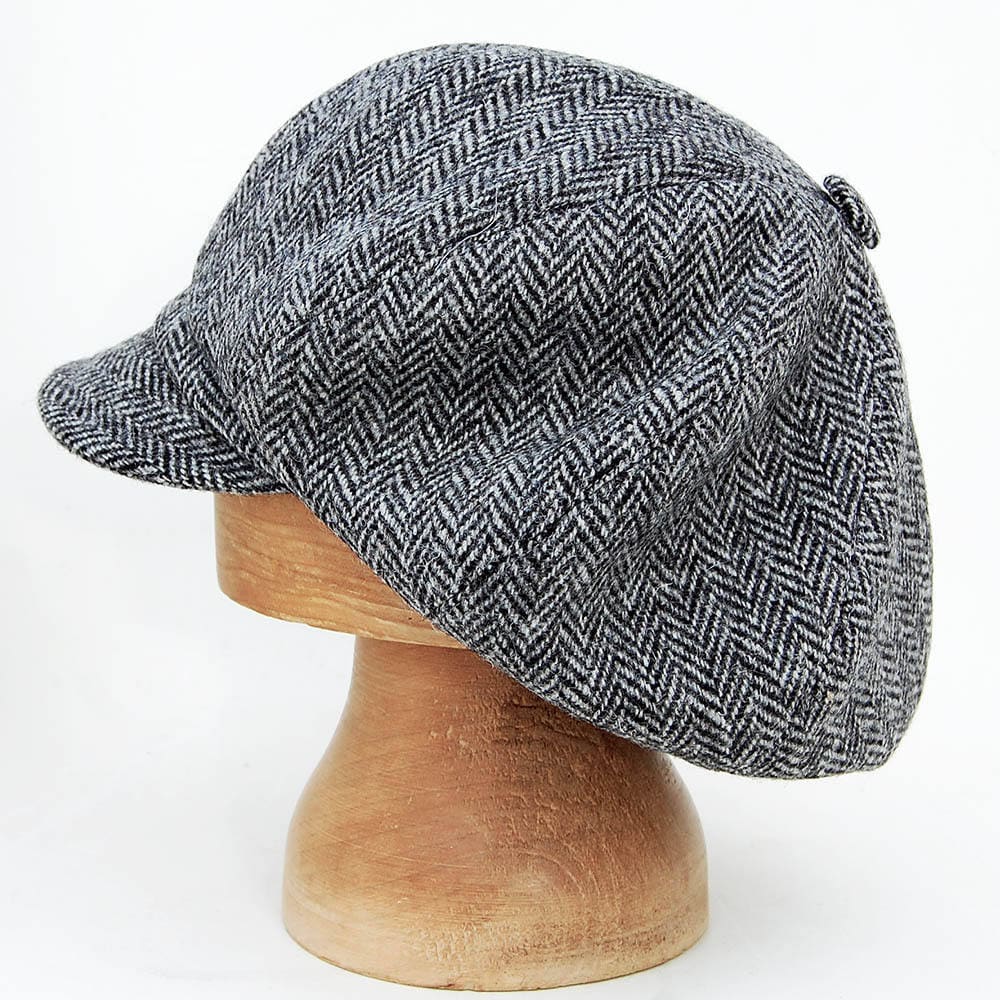 Peaky blinders cap Harris tweed cap Womens captains cap Harris | Etsy