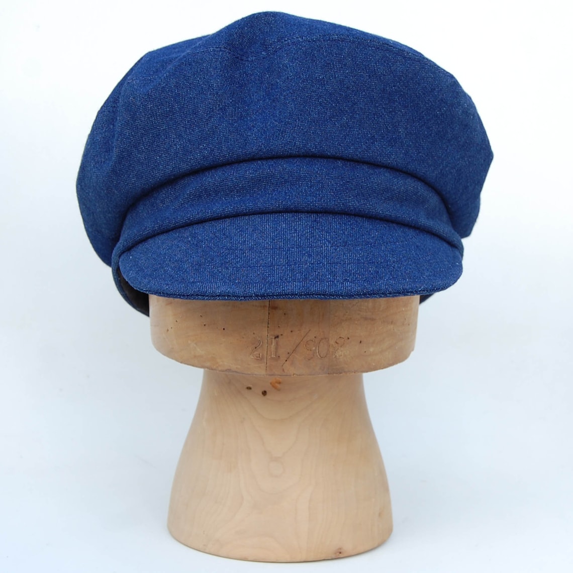 Handmade French Workwear Cap in Indigo Linen and Cotton by - Etsy