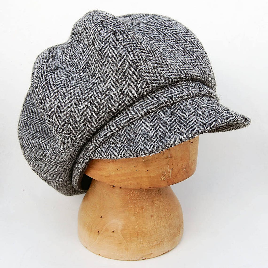 Peaky blinders cap Harris tweed cap Womens captains cap Harris | Etsy