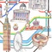 London Underground Tube Map Print Hand Drawn Watercolour - Etsy