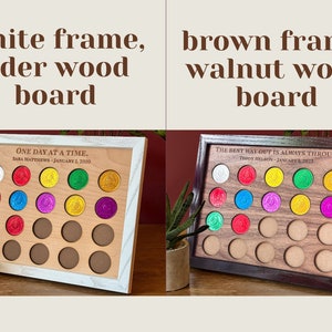 AA Recovery Chip Display - Sobriety Anniversary Gift for Him or Her ...