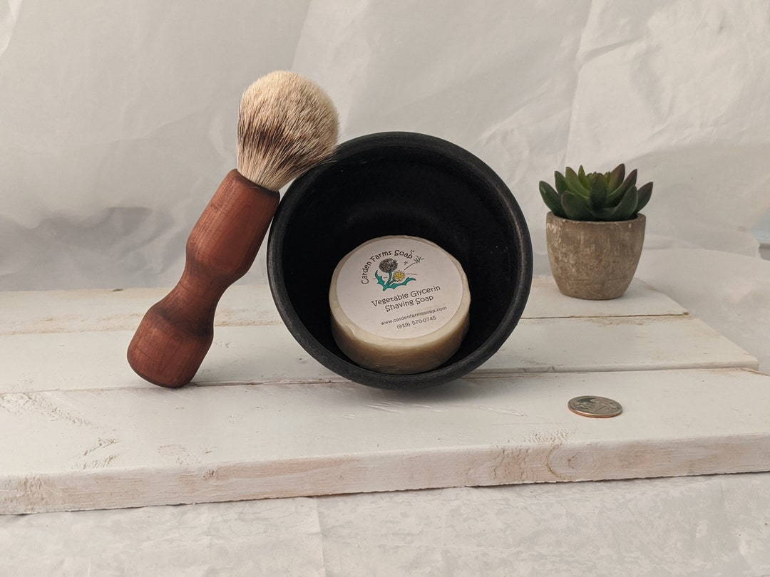 Black Walnut Shaving Brush Handturned Badger Hair Silvertip Badger - Etsy
