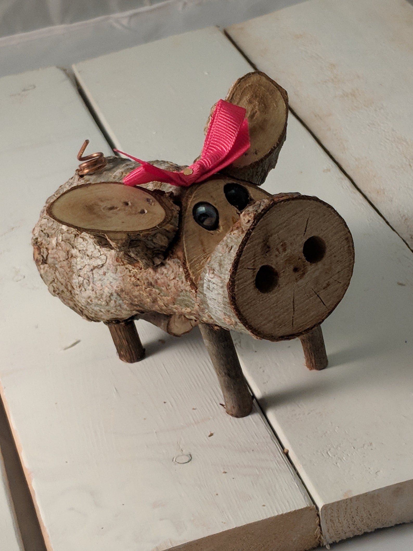 Wooden Folk Art Pig #1 | Handmade | FREE SHIPPING | - Etsy