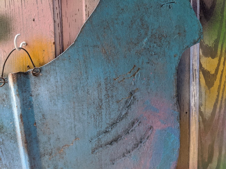 Metal Bluebird of Happiness | Handmade | Recycled Materials | Rustic ...