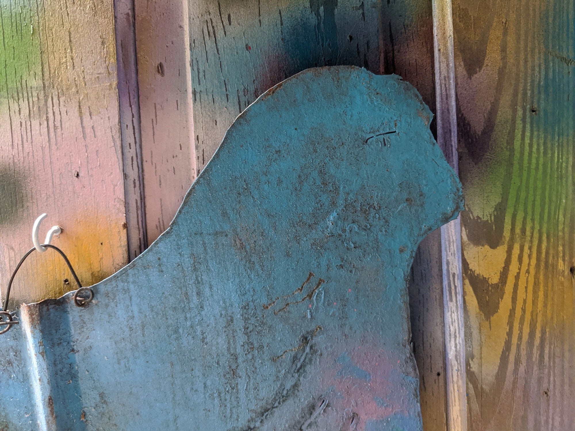 Metal Bluebird of Happiness Handmade Recycled Materials - Etsy UK