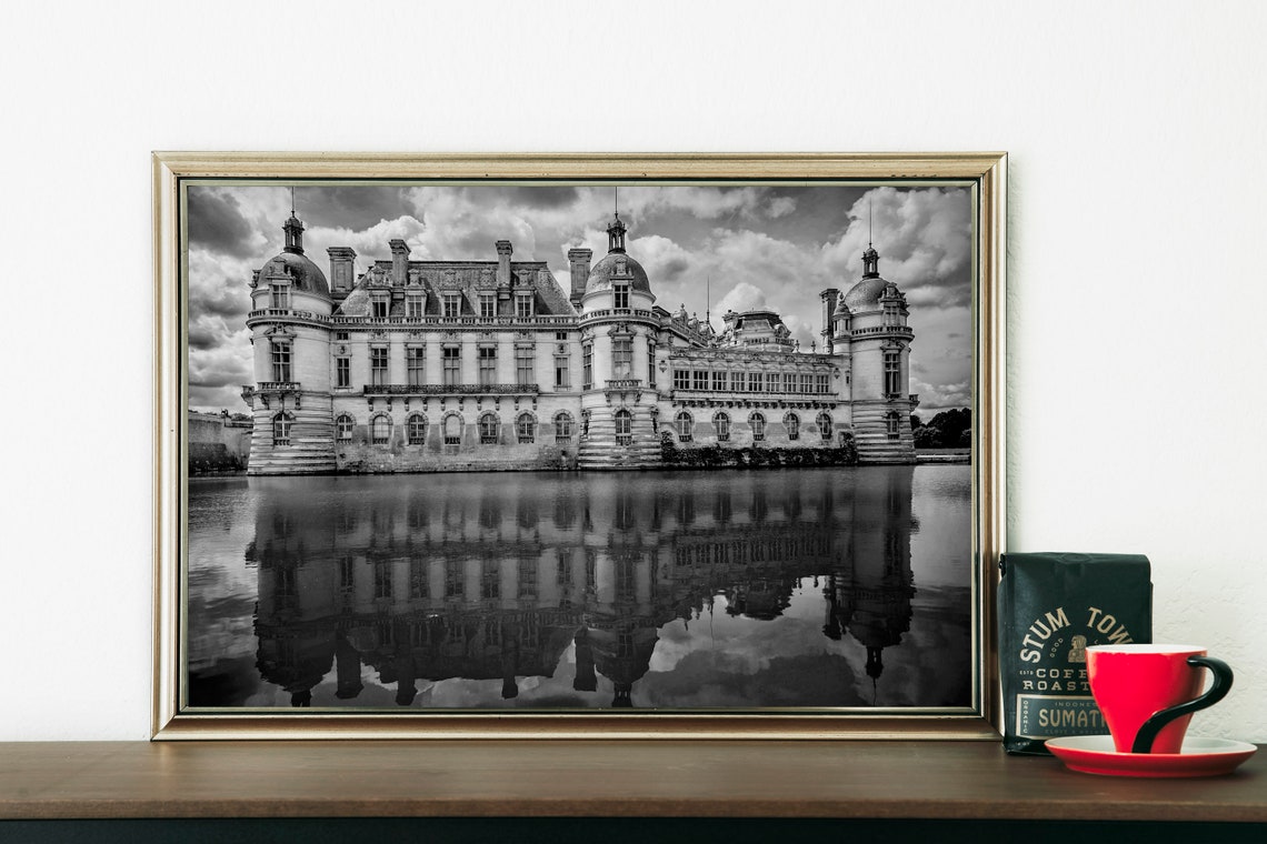 Paris Print, French Style, Castle Print, Chateau De Chantilly, Instant ...
