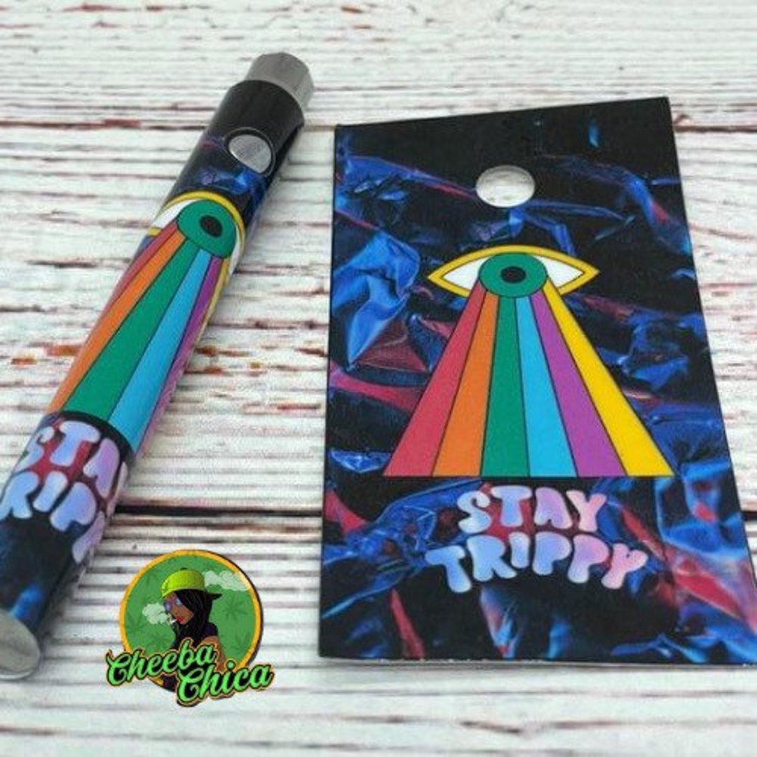 Vape Skin | Psychedelic Third Eye Vape Pen Wrap Rainbow Galactic Trippy ...