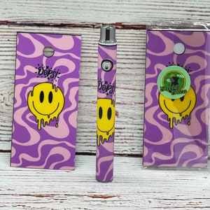 Trippy Smiley Face COVER for Your Ooze 1.0 Pen Skin Psychedelic Design ...