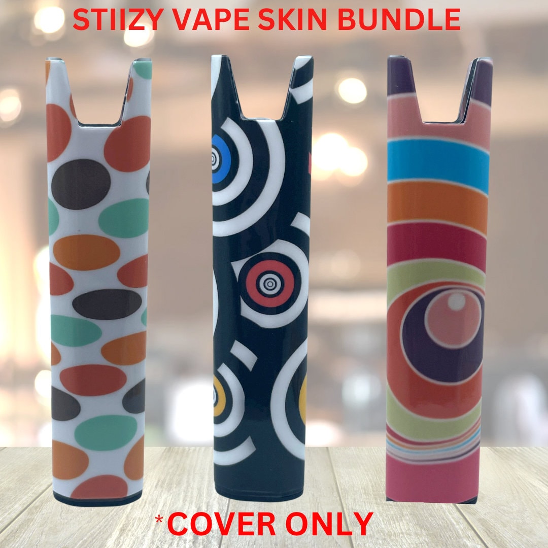 Vape Cover Set for STIIZY Battery Retro Groovy Design Bundle All Three ...