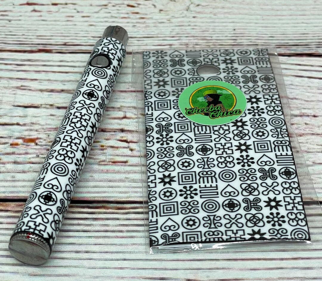 Black and White African Print Graphic COVER for Your Ooze 1.0 Pen Skin ...