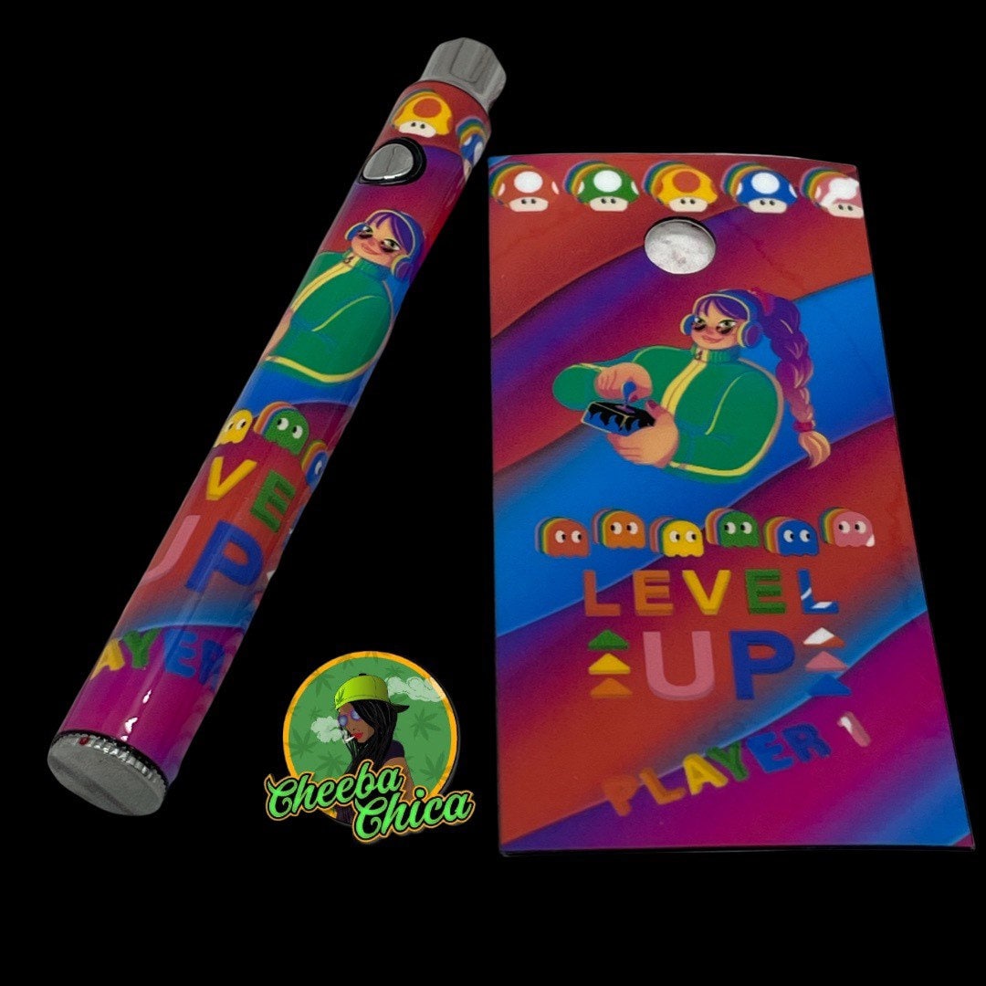 Gamer Girl Pac Man Player Graphic Vape Pen COVER for Your OOZE 1.0 ...