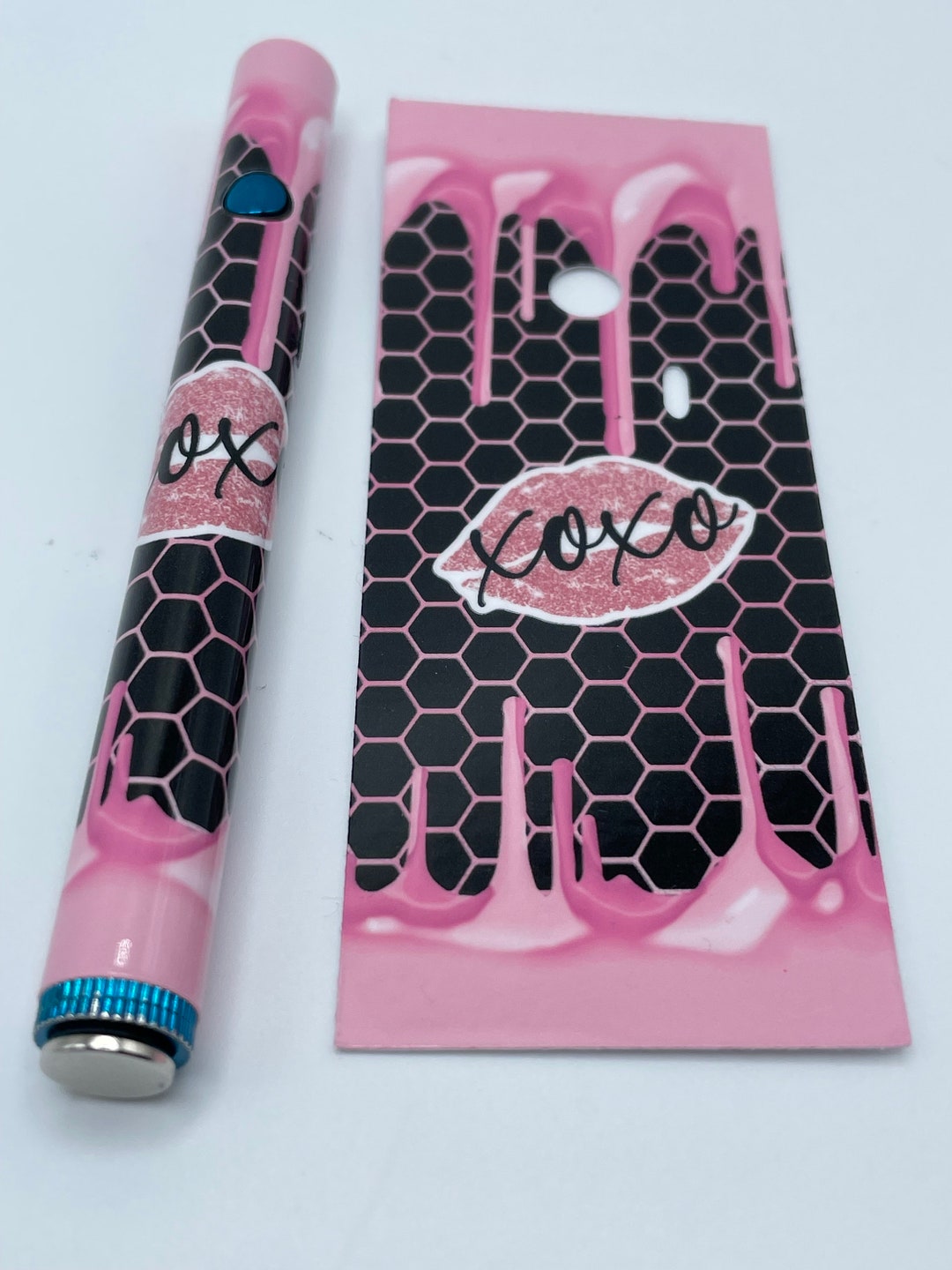 Pink Honey Kiss Lips Honeycomb Pink Patterned Graphic COVER ONLY for ...