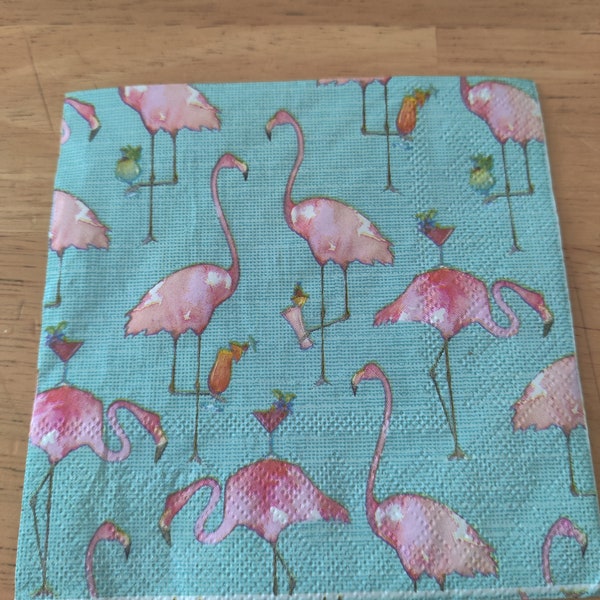 Flamingo Napkin - Etsy
