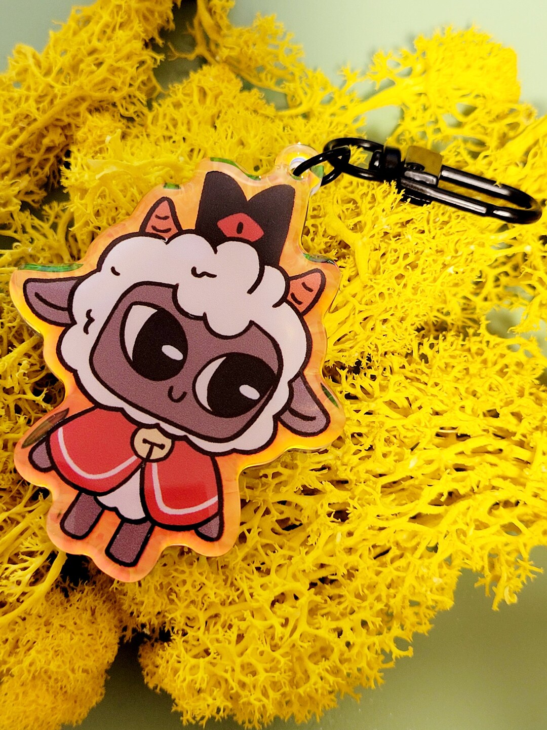 Holographic Game Keychain - Cult of the Lamb - Etsy