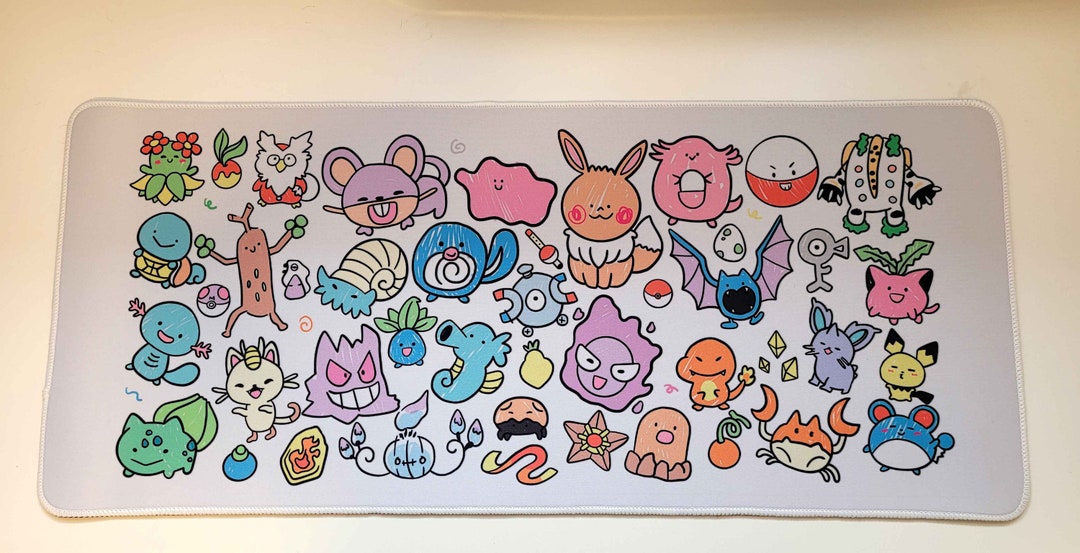 Free Shipping Scribble Deskmat 70x30cm Deskmat With Rubber Backing - Etsy