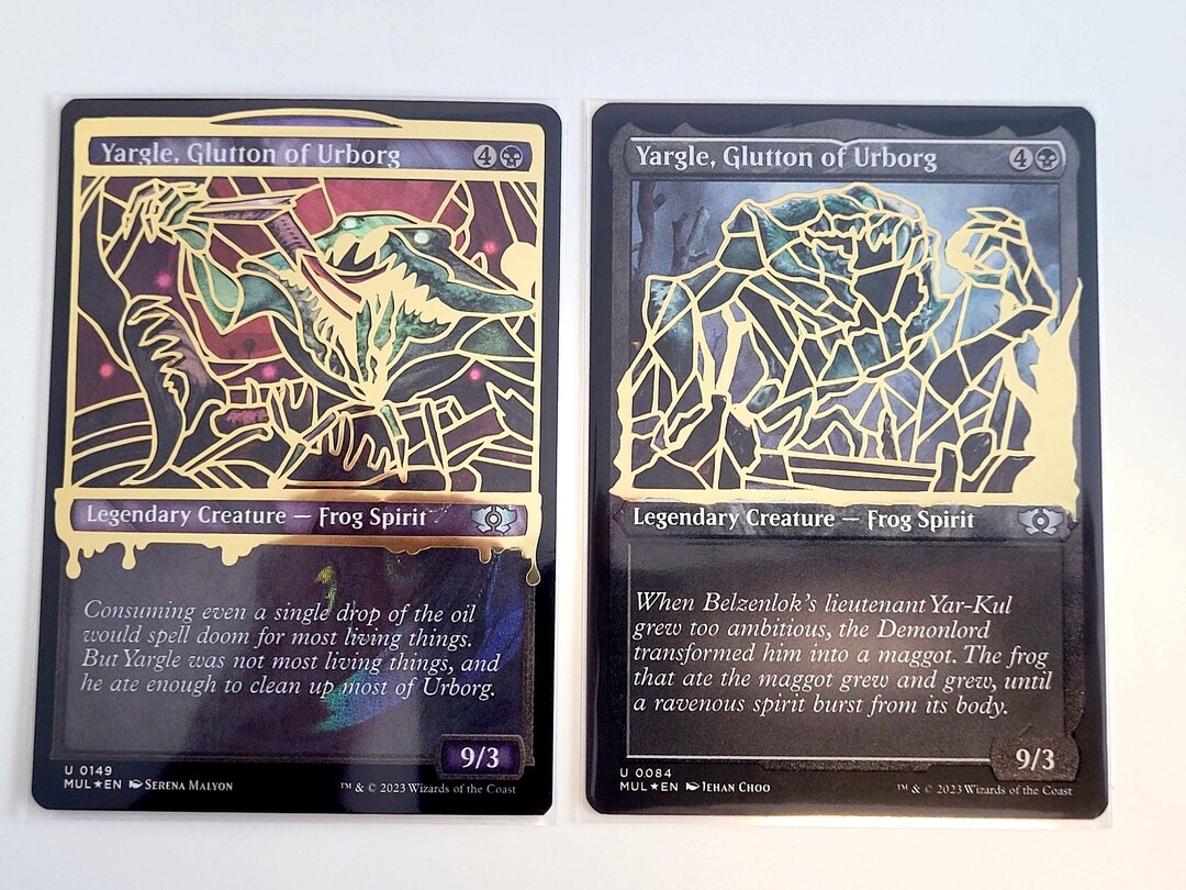 Magic the Gathering Alter Yargle, Glutton of Urborg Gold Overlay ...