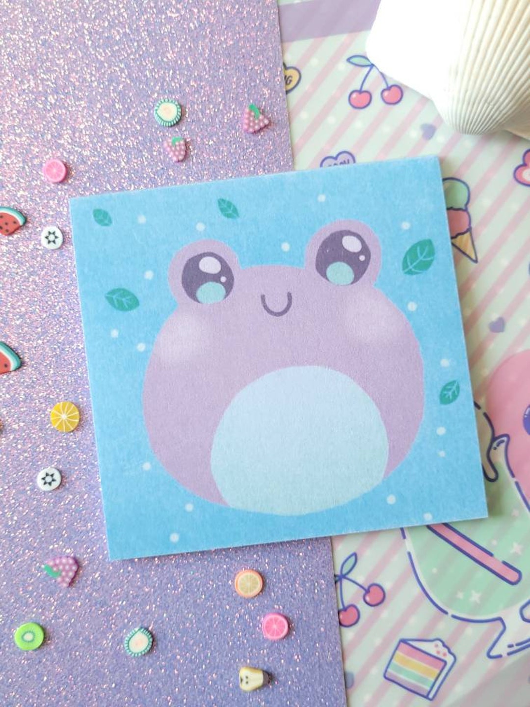 Kawaii Frog Notepad Frog Memo Pad Cute School Stationery - Etsy