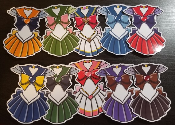Sailor Moon Sailor Scout Fuku/uniform Sticker Regular - Etsy