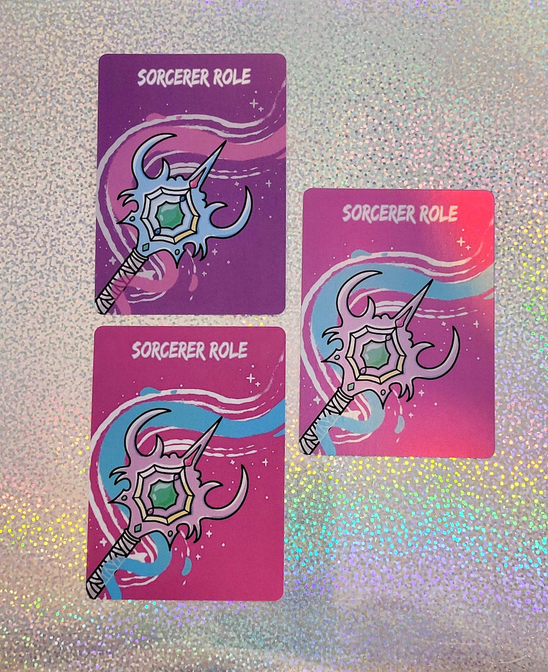 Magic the Gathering Sorcerer Role Token Holo or Non Holo Token - Etsy