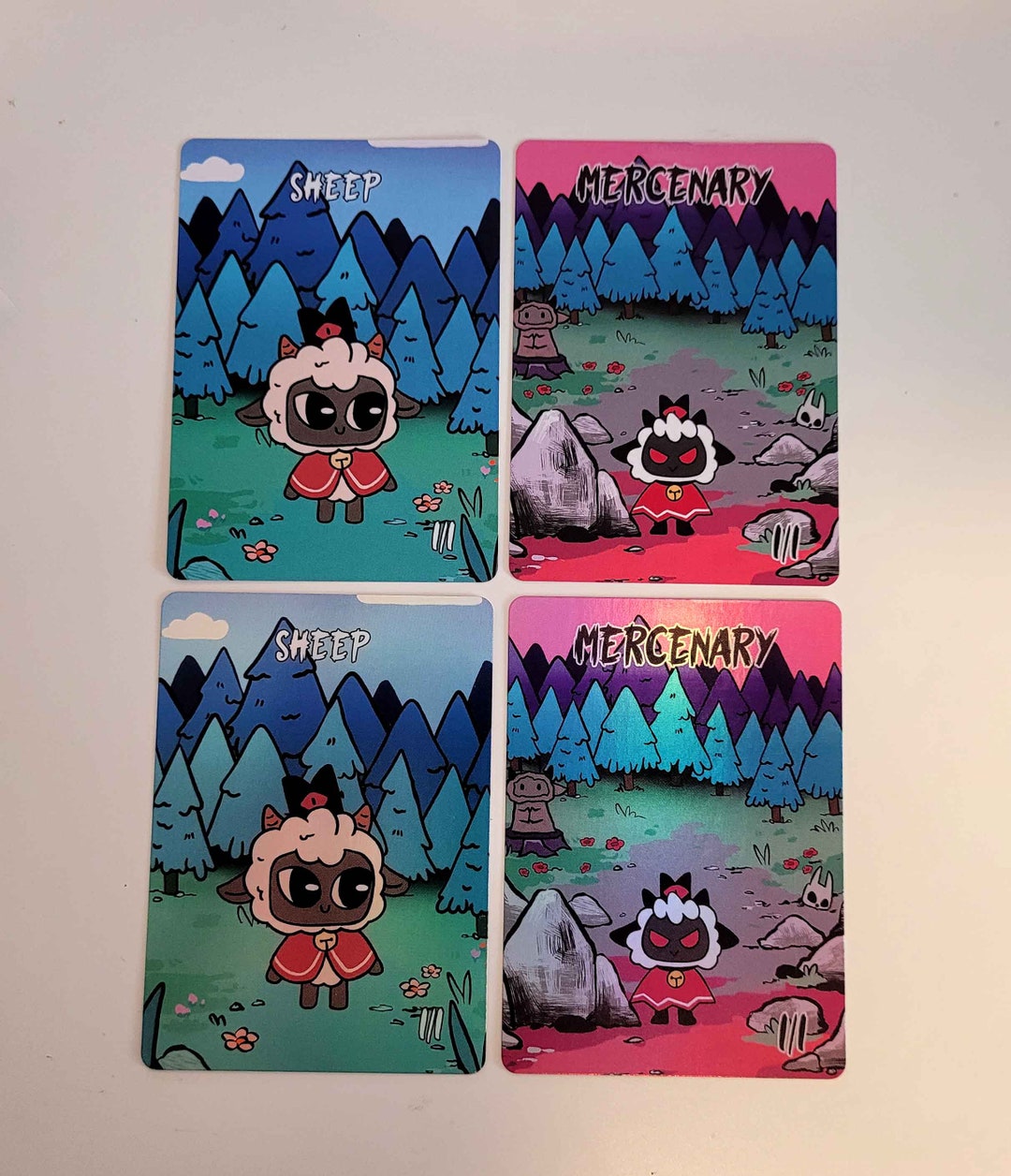 Magic the Gathering Token - Cult of the Lamb 1/1 Sheep or 1/1 Mercenary ...