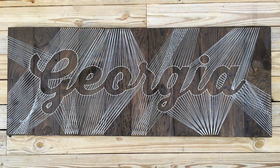 Custom Lettered String Art Word and Phrase Wall Art - Etsy