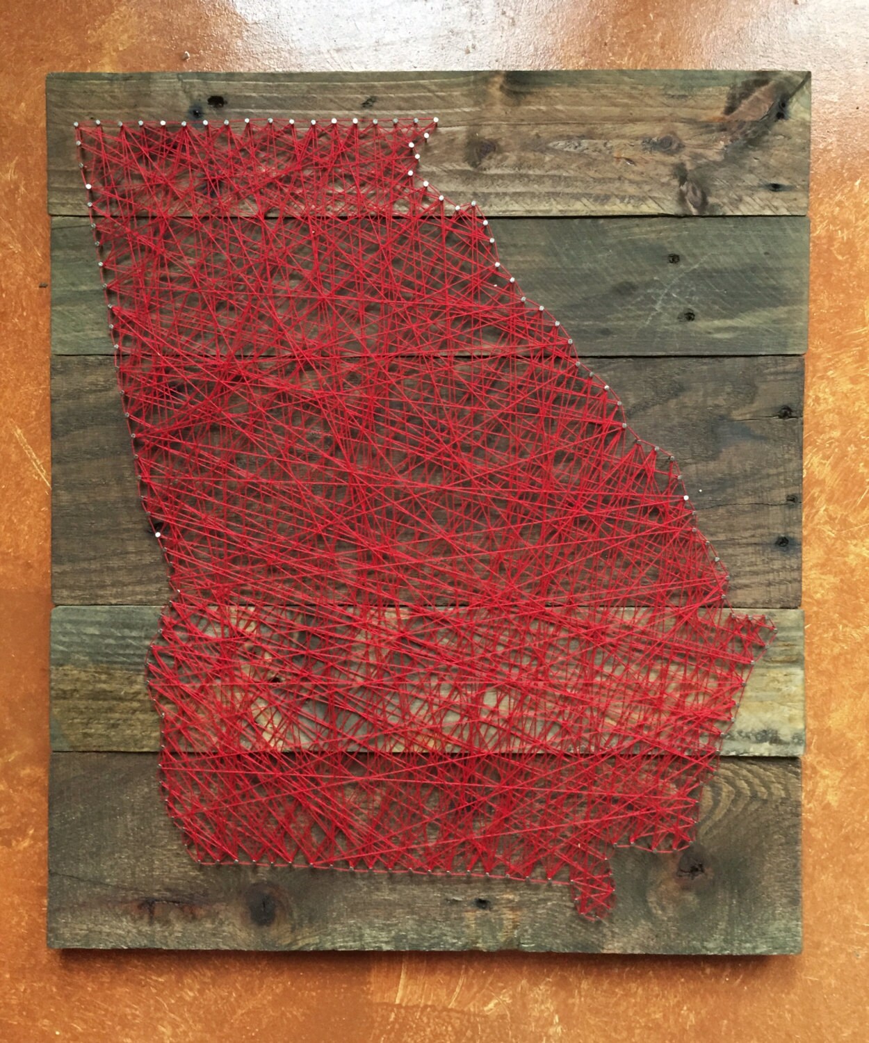 Custom State Outline String Art Wall Art State Art - Etsy