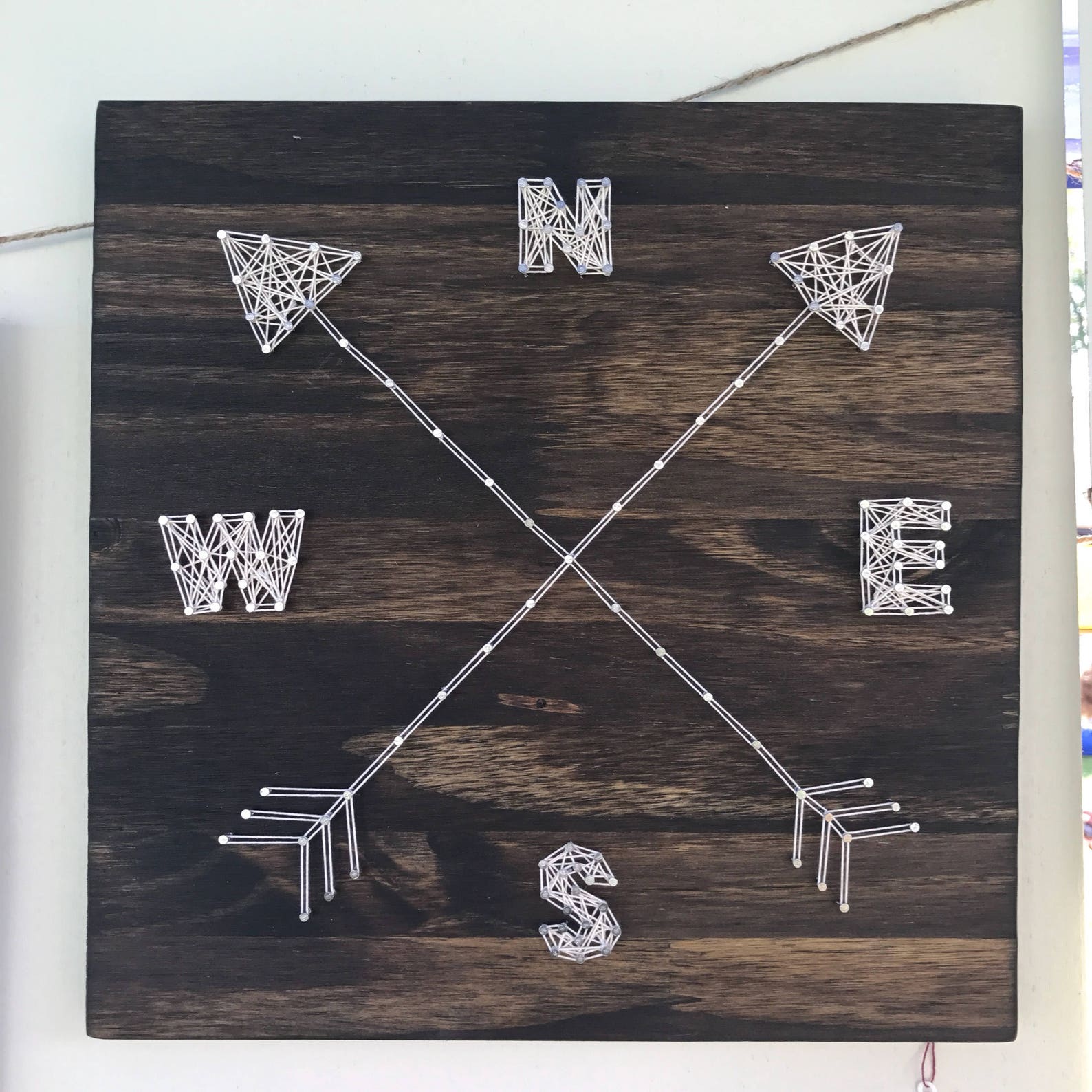 Compass Custom Made compass String Art - Etsy