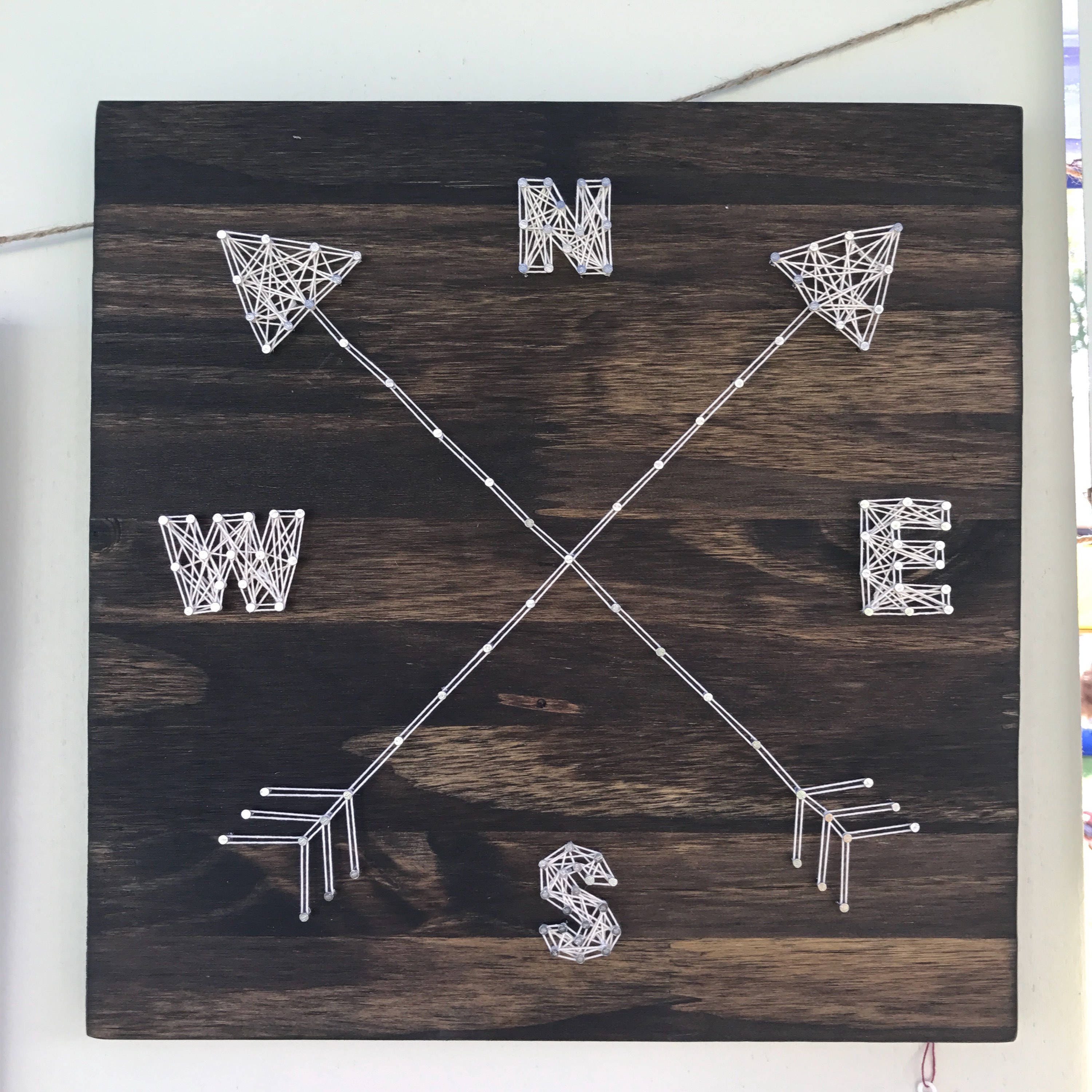 Compass Custom Made compass String Art | Etsy