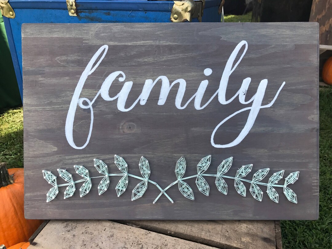 Family Custom Made family String Art - Etsy