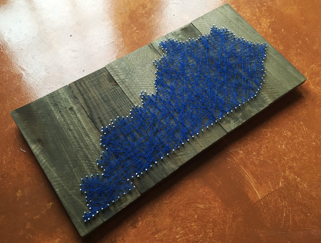Custom State Outline String Art Wall Art State Art - Etsy