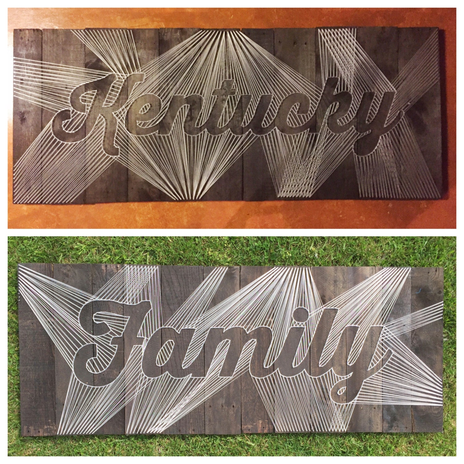 Custom Lettered String Art Word and Phrase Wall Art - Etsy