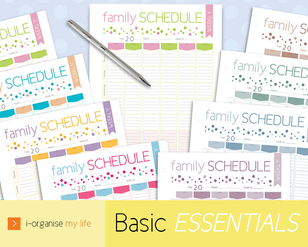 Family Planner, Family Organiser, Weekly Planner, Weekly Organiser ...
