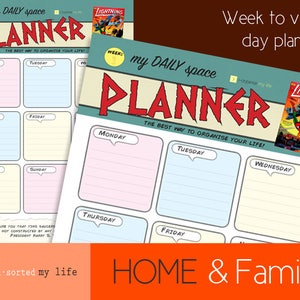 Weekly Planner Monthly Personal Yearly Organiser Vintage Style ...