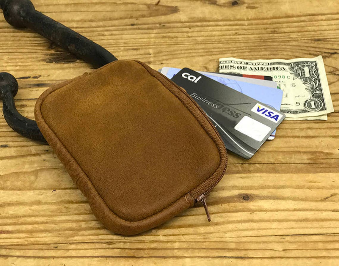Small Wallet Coin Purse Credit Card Case Pouch Mens Coin - Etsy