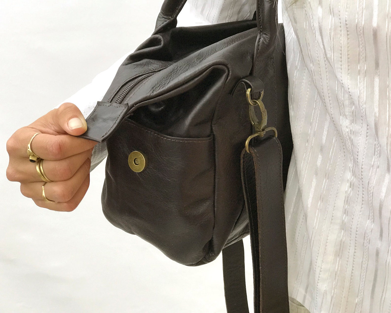 Small Leather Bag Purse, Women Leather Crossbody Bag, Soft Leather ...