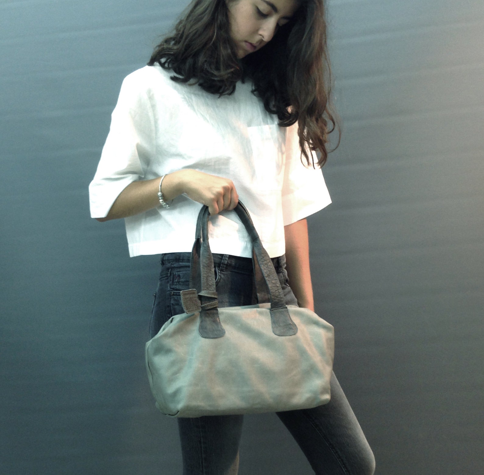 Small Leather Purse Small Leather Handbag Top Handles Short - Etsy