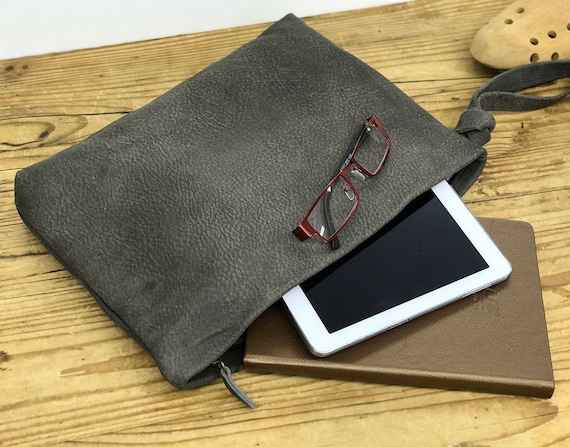 Distressed leather iPad case bag Leather iPad 10 pouch | Etsy