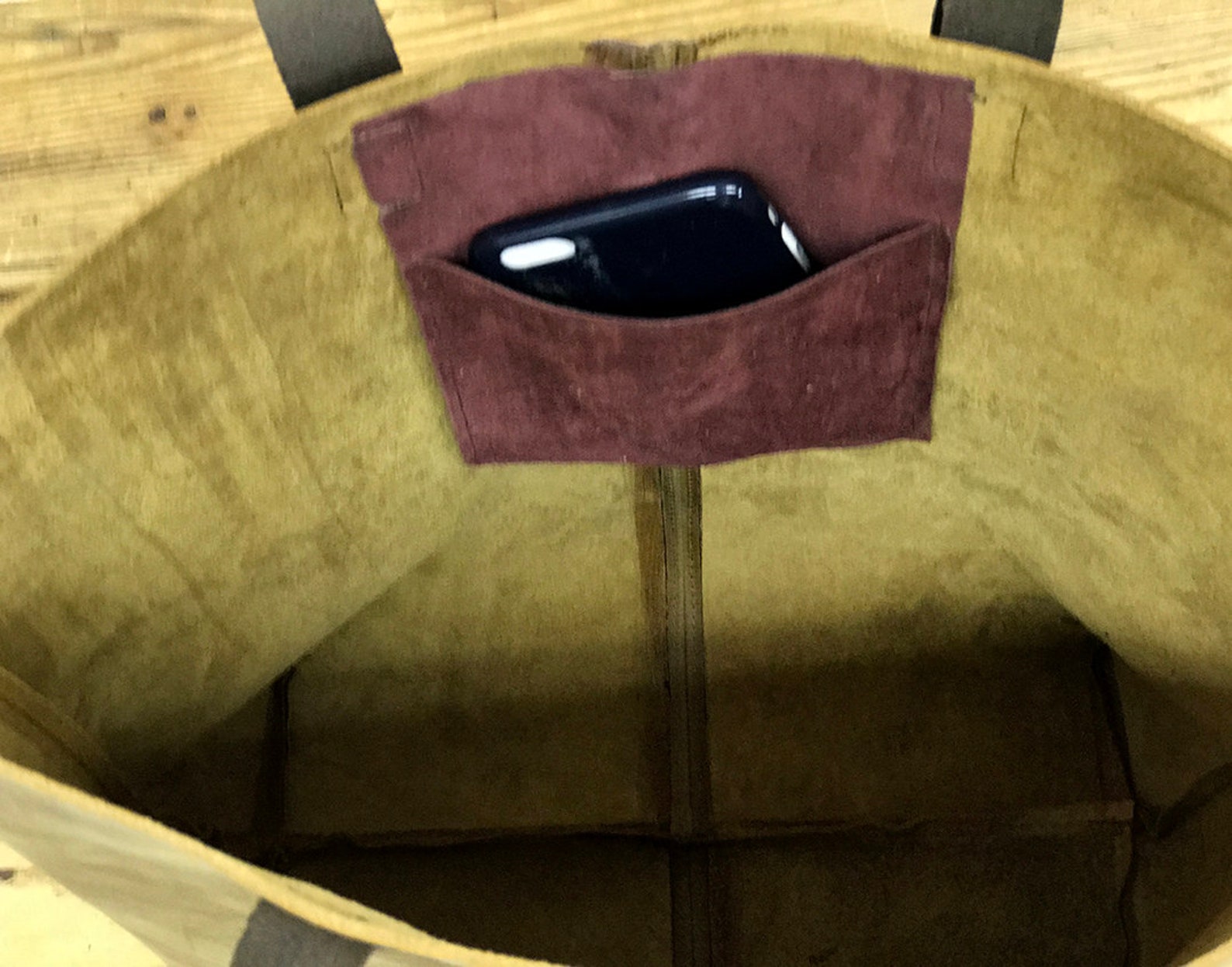 Brown Leather Tote Bag Leather Bucket Bag Vintage Brown | Etsy