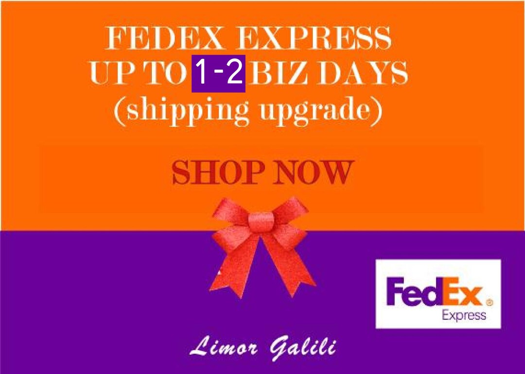 Exclusive Fedex Express Shipping Upgrade, 1-2 Biz Days Fast Delivery ...